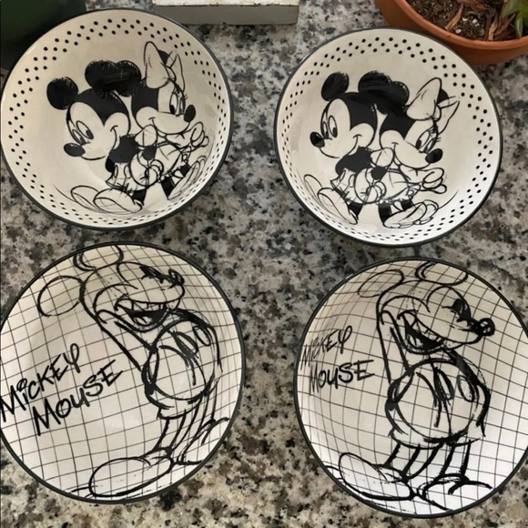 Disney | Dining | Disney Mickey Mouse Sketch Bowls | Poshmark